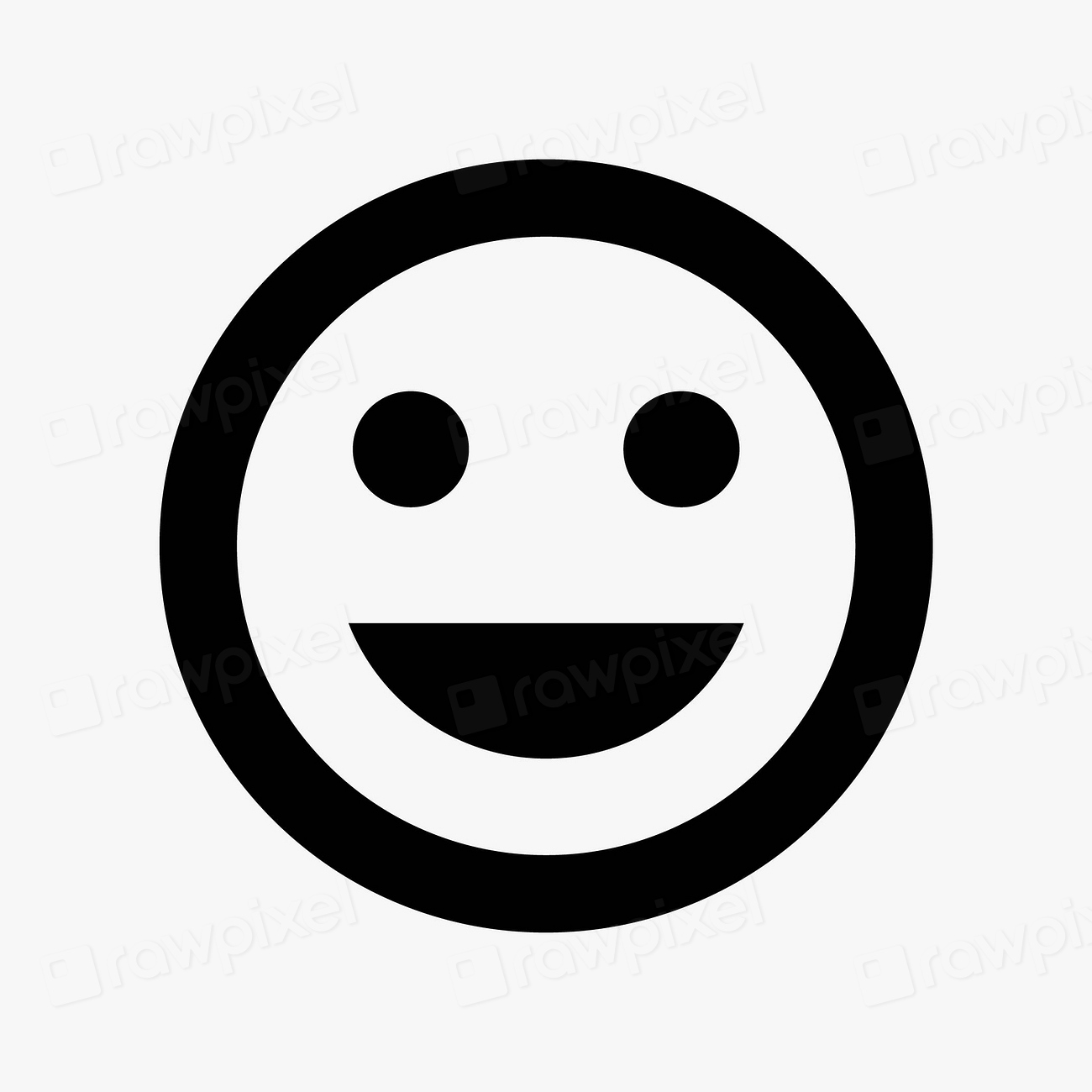 Smiling face icon collage element | Premium Vector - rawpixel