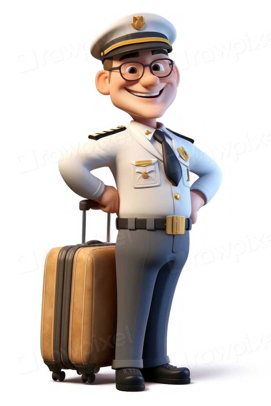 Luggage suitcase cartoon protection. | Free Photo Illustration - rawpixel