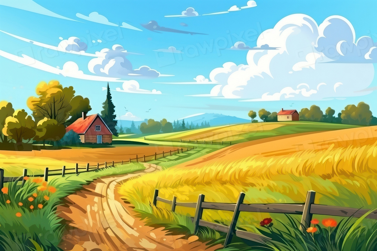 Landscape nature farm outdoors | Premium Photo Illustration - rawpixel