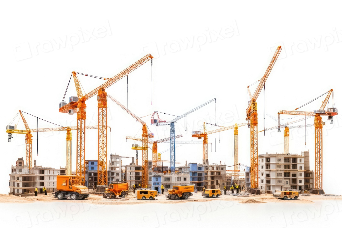 Construction vehicle construction site white | Premium Photo - rawpixel