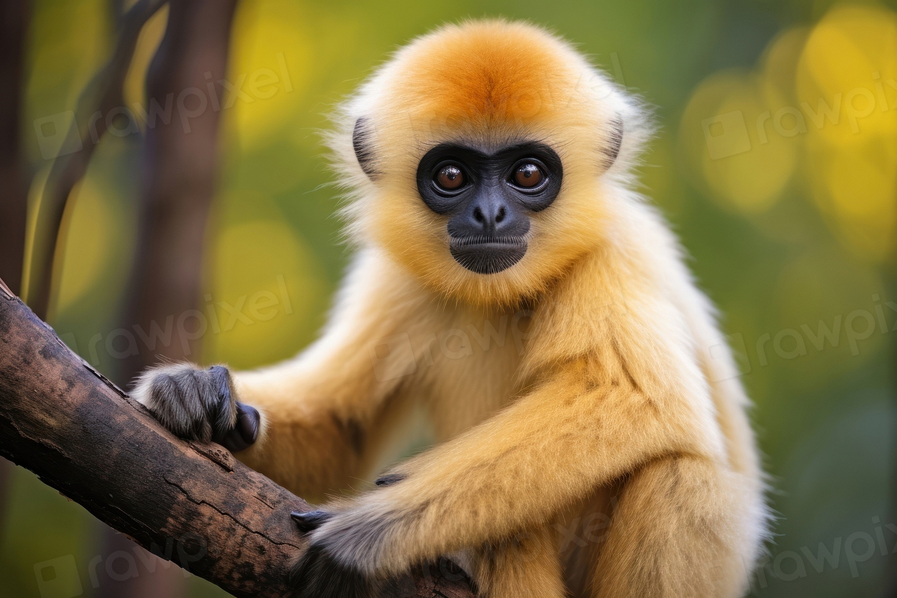 Monkey wildlife animal gibbon. | Free Photo - rawpixel