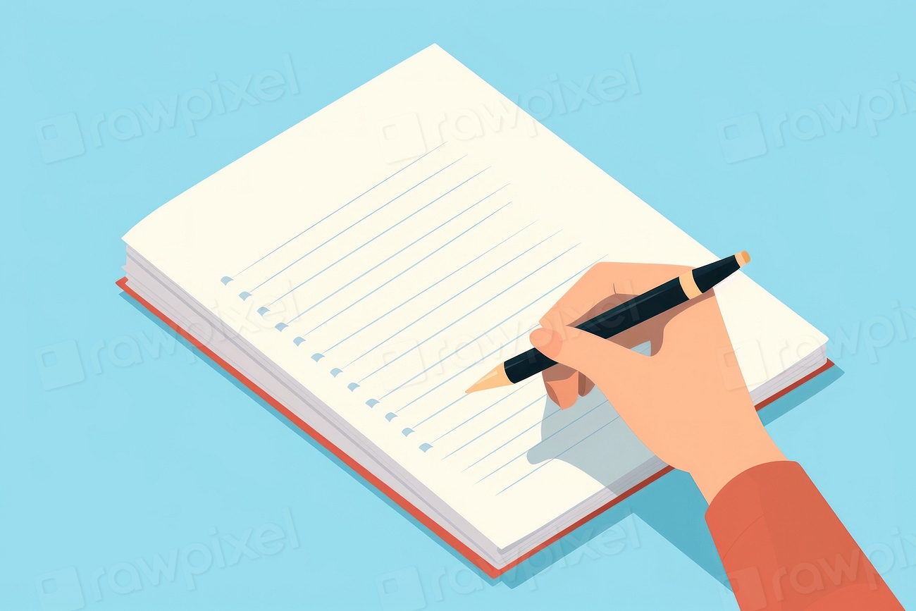 Writing book page text | Premium Photo Illustration - rawpixel