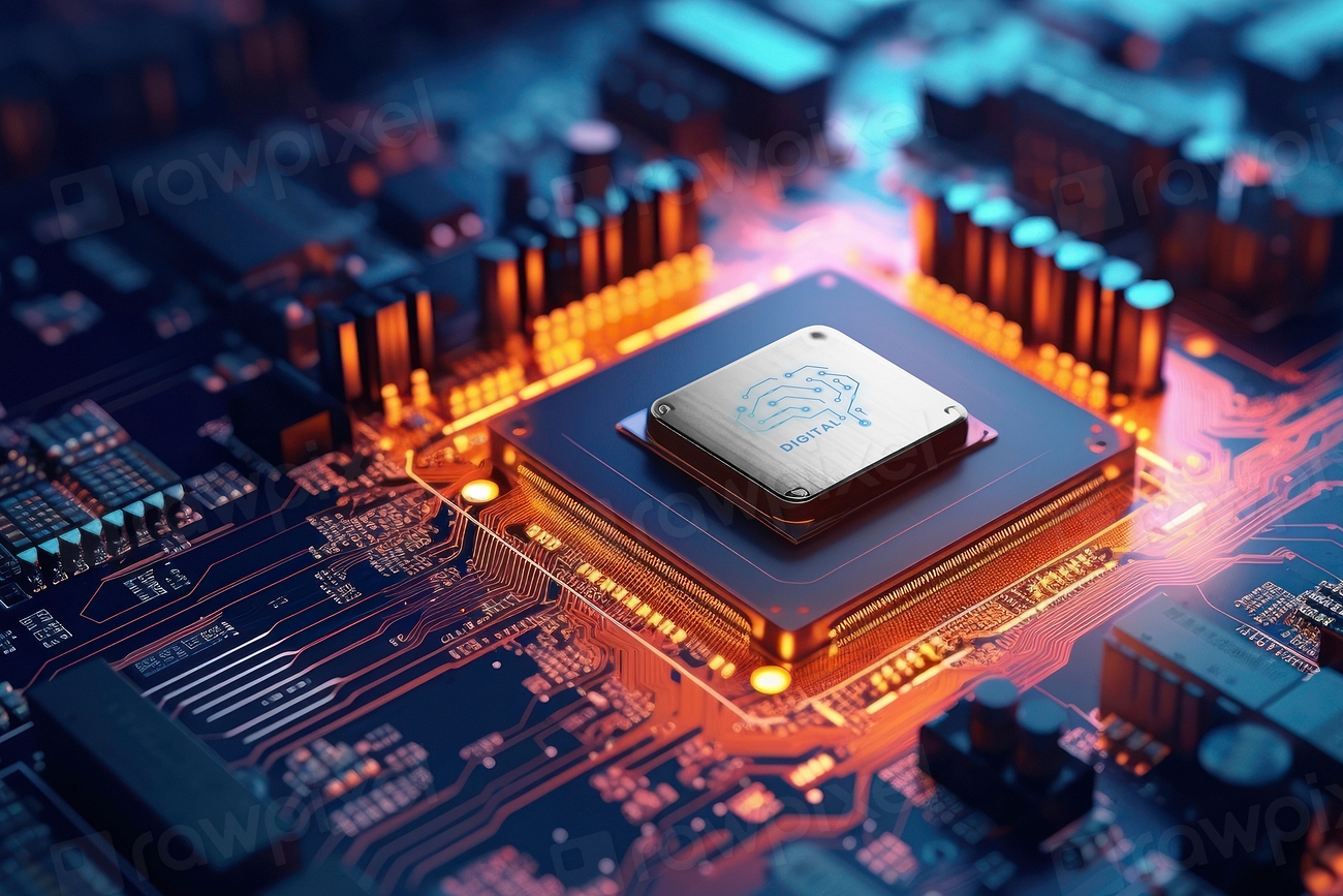 Computer CPU chip mockup psd | Premium PSD Mockup - rawpixel