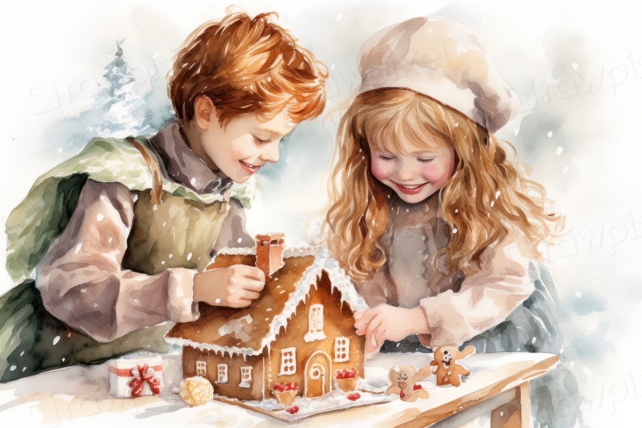 Gingerbread child food gingerbread house. | Free Photo - rawpixel