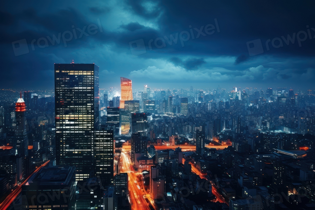 Cityscape nature architecture metropolis. AI | Free Photo - rawpixel