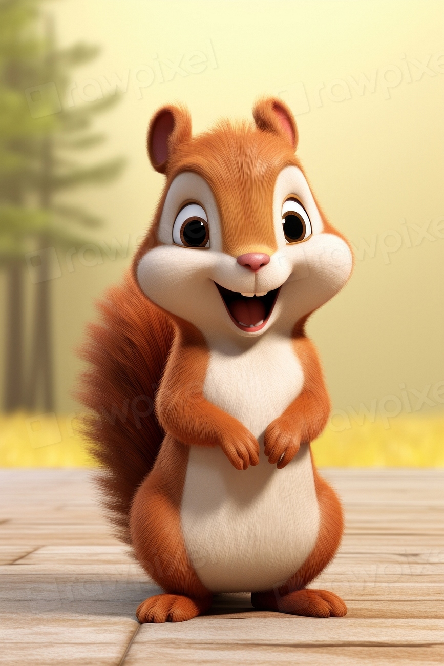 Squirrel cartoon rodent mammal | Premium Photo Illustration - rawpixel
