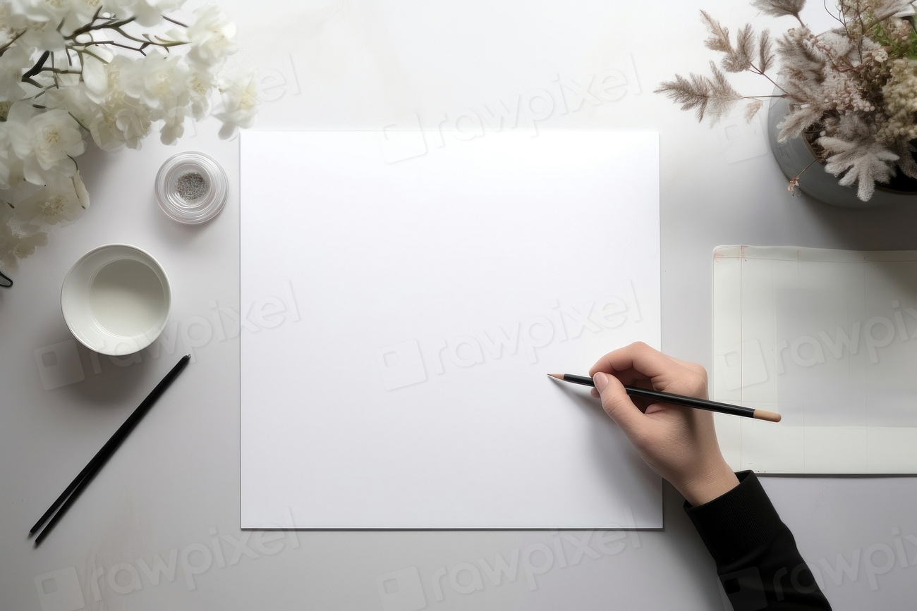 Writing flower sketch paper | Premium Photo - rawpixel