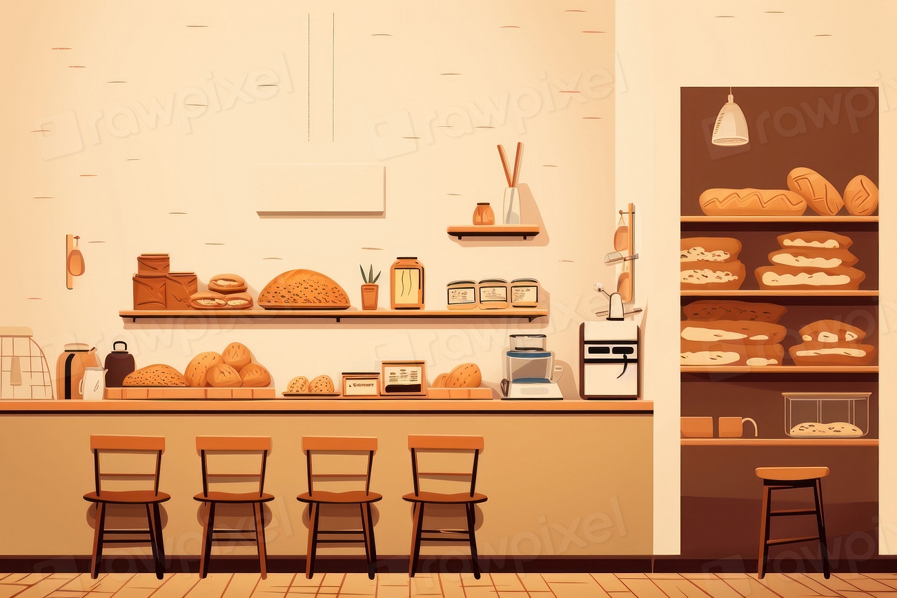Bread bakery chair text. AI | Premium Photo Illustration - rawpixel