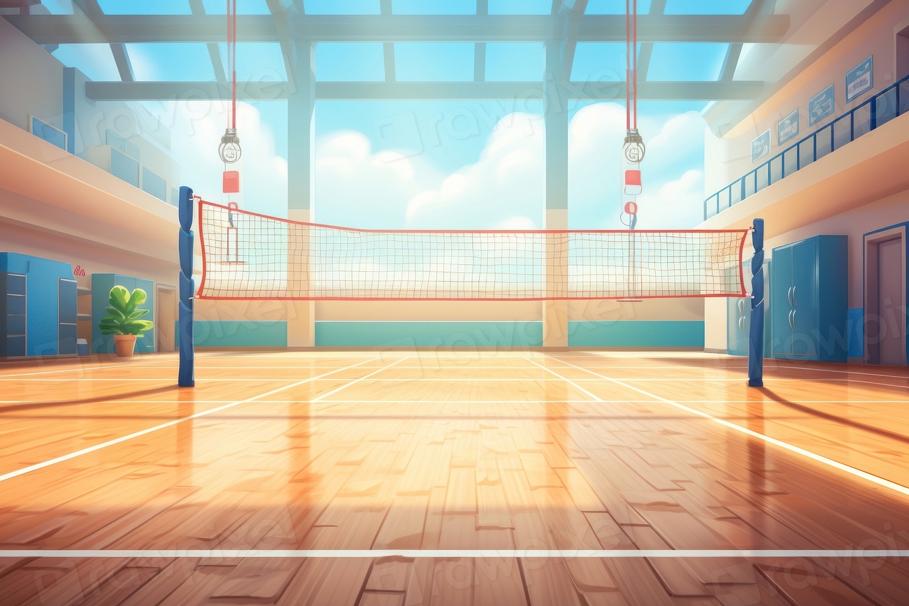 Volleyball sports architecture basketball. | Premium Photo Illustration ...