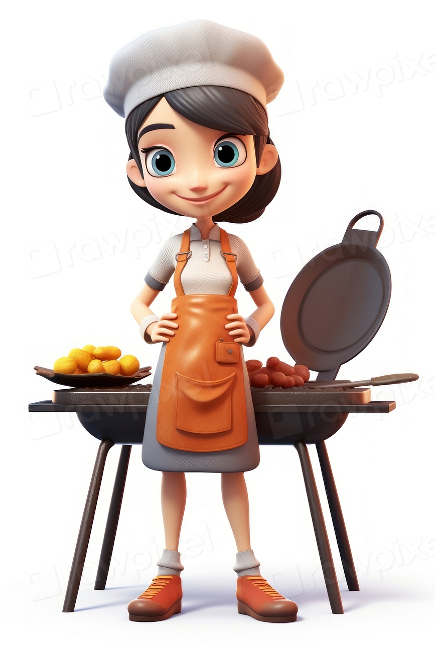 Cartoon cooking food bbq. | Premium Photo Illustration - rawpixel