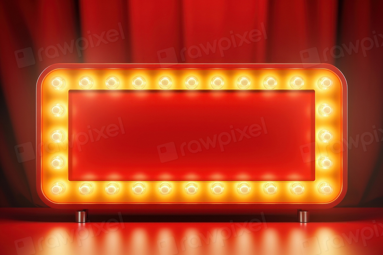 Lighting yellow sign red. | Free Photo - rawpixel