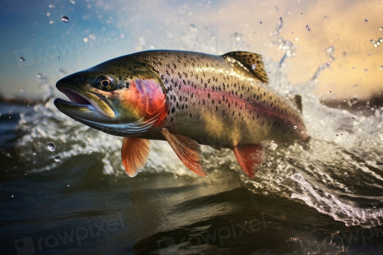 Trout fish outdoors animal. | Free Photo - rawpixel