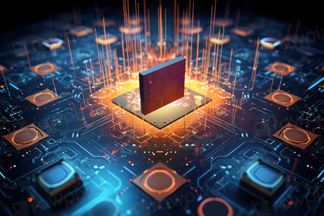 Illuminated electronics technology cyberspace. | Premium Photo - rawpixel