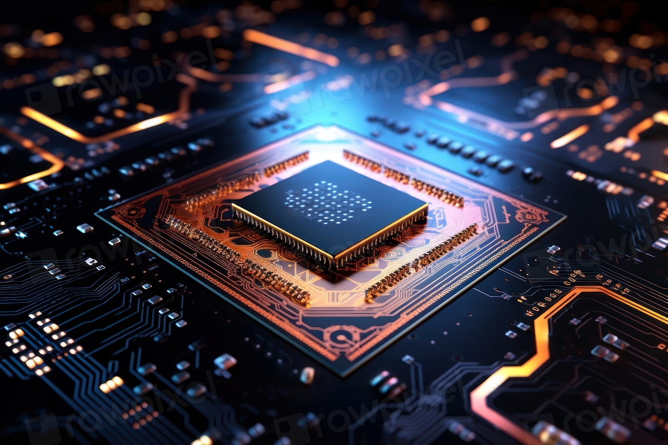 Computer computer chip motherboard electronics. | Premium Photo - rawpixel