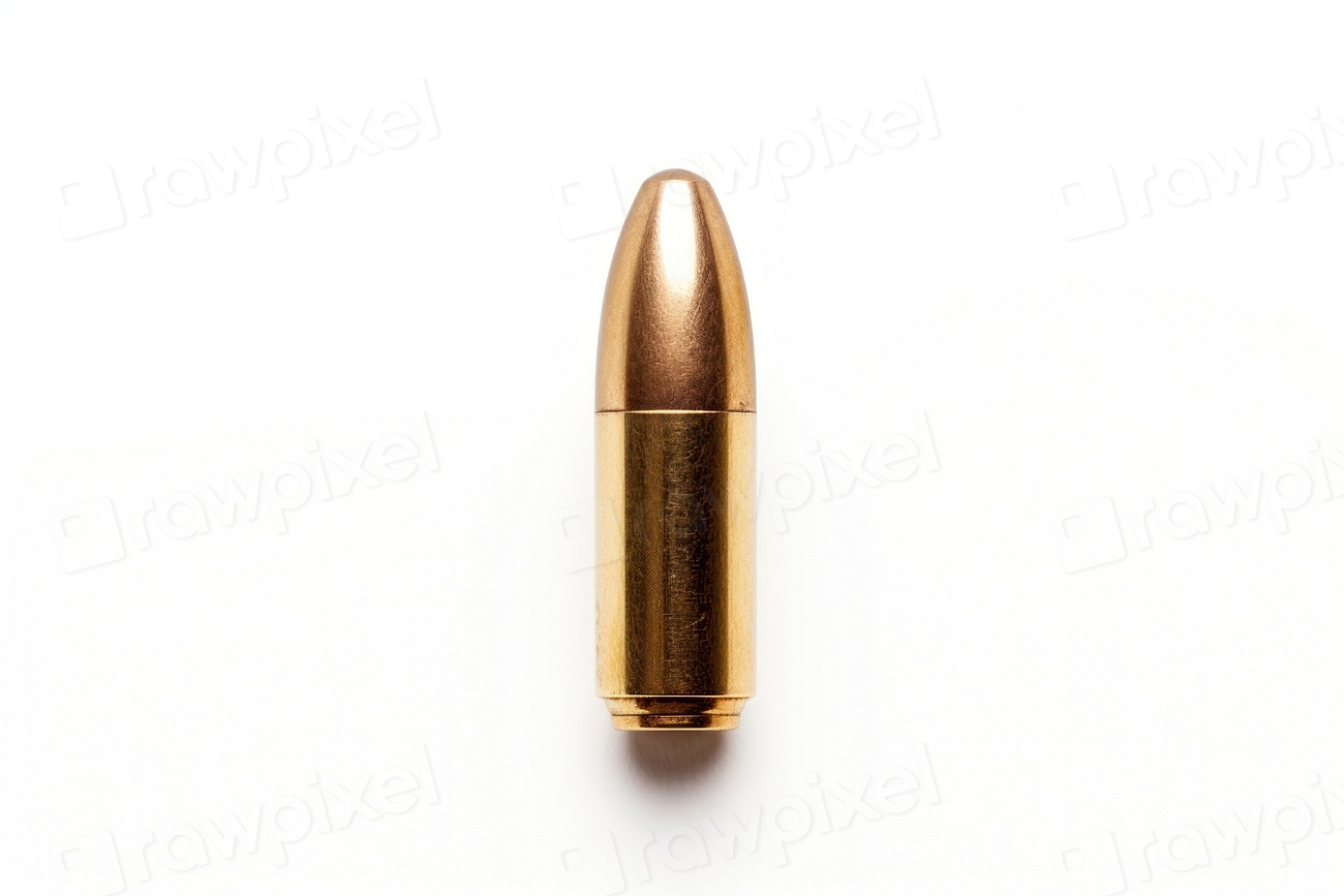 Bullet ammunition weapon white background. | Premium Photo - rawpixel