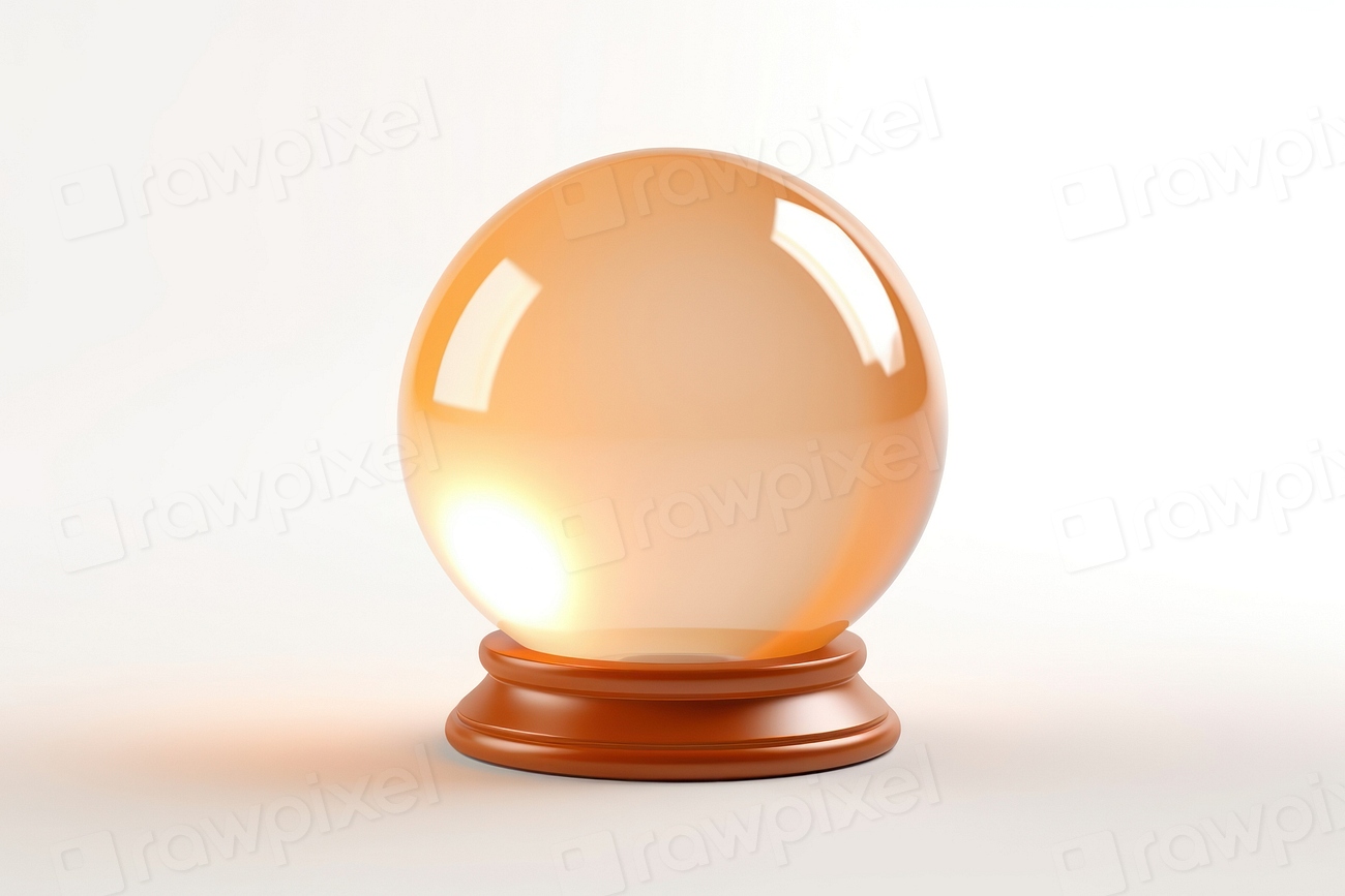 Sphere lamp white background illuminated | Premium Photo Illustration ...