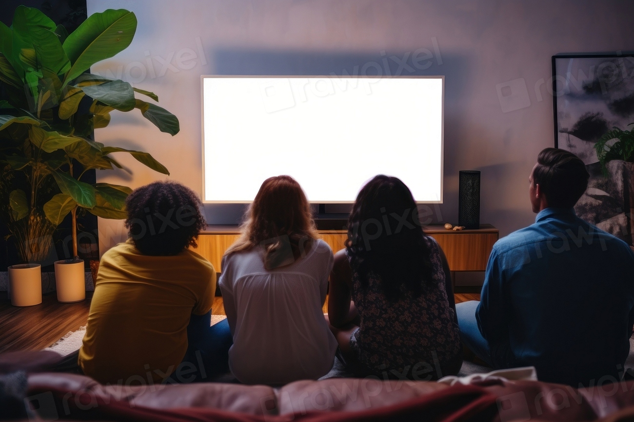 Screen television adult togetherness | Premium Photo - rawpixel
