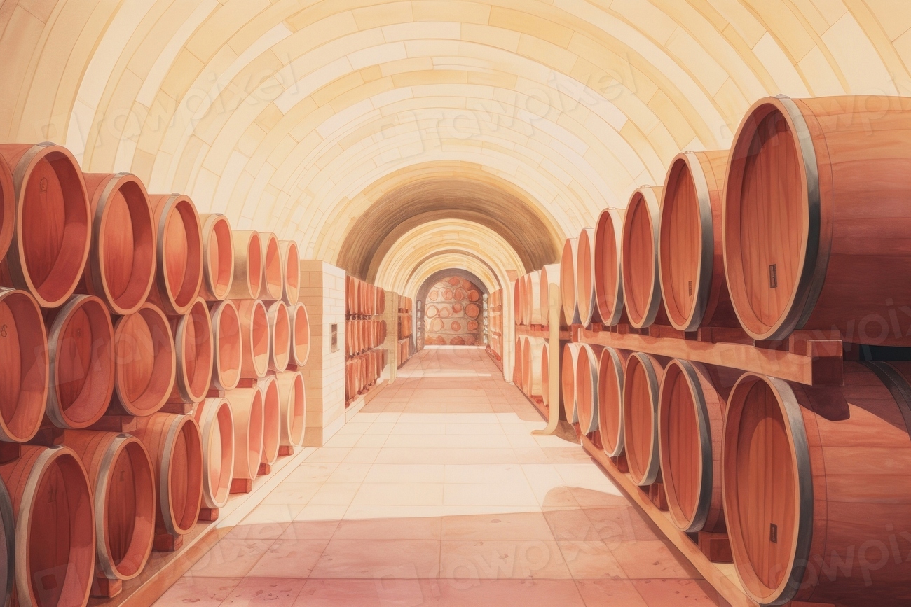 Wine cellar backgrounds architecture refreshment. | Free Photo ...