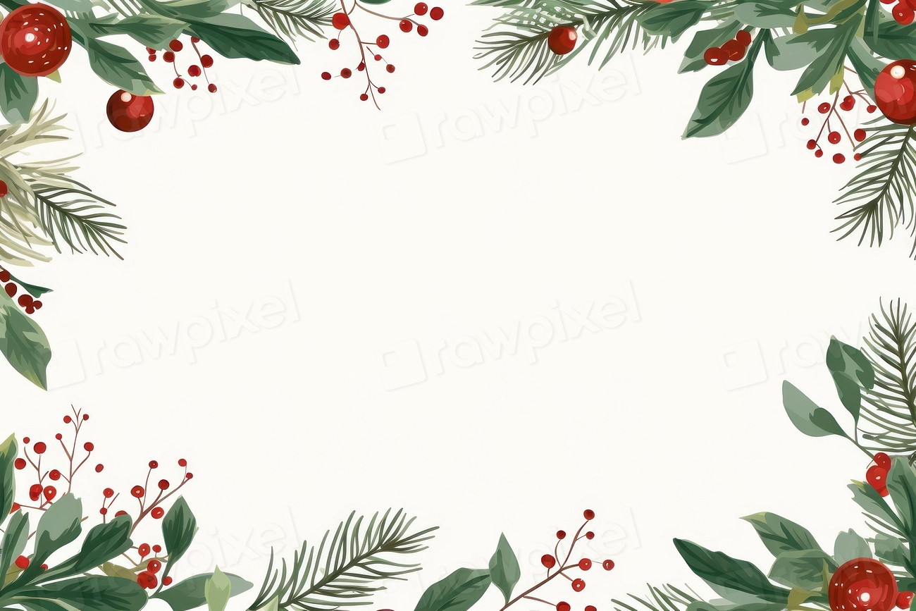 Christmas invitation border backgrounds christmas | Premium Photo ...