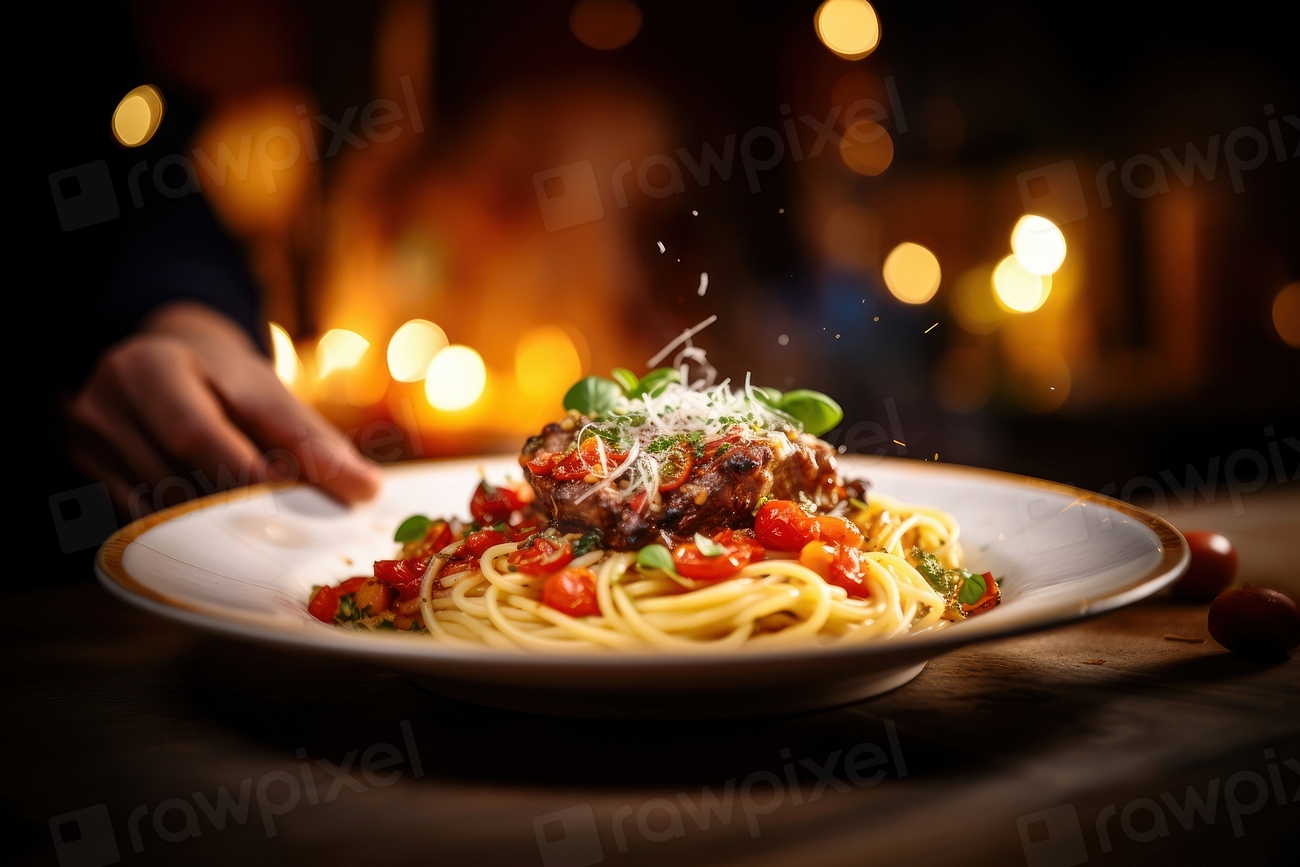 Italion food plate spaghetti pasta. | Free Photo - rawpixel