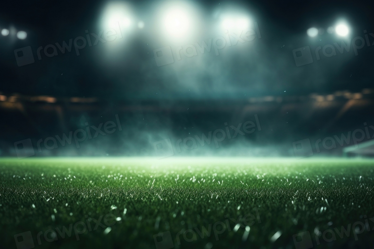 Football field illuminated backgrounds outdoors. | Free Photo - rawpixel