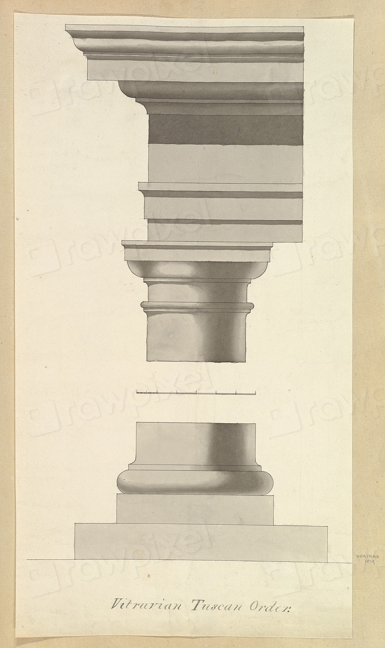 Vitruvian Tuscan Order | Free Photo - rawpixel