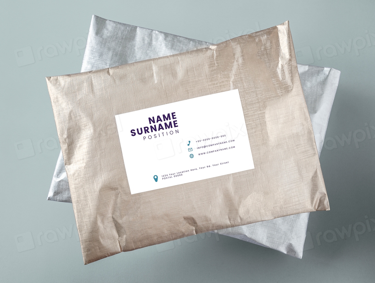 Silver and golden package mockups | Premium PSD Mockup - rawpixel