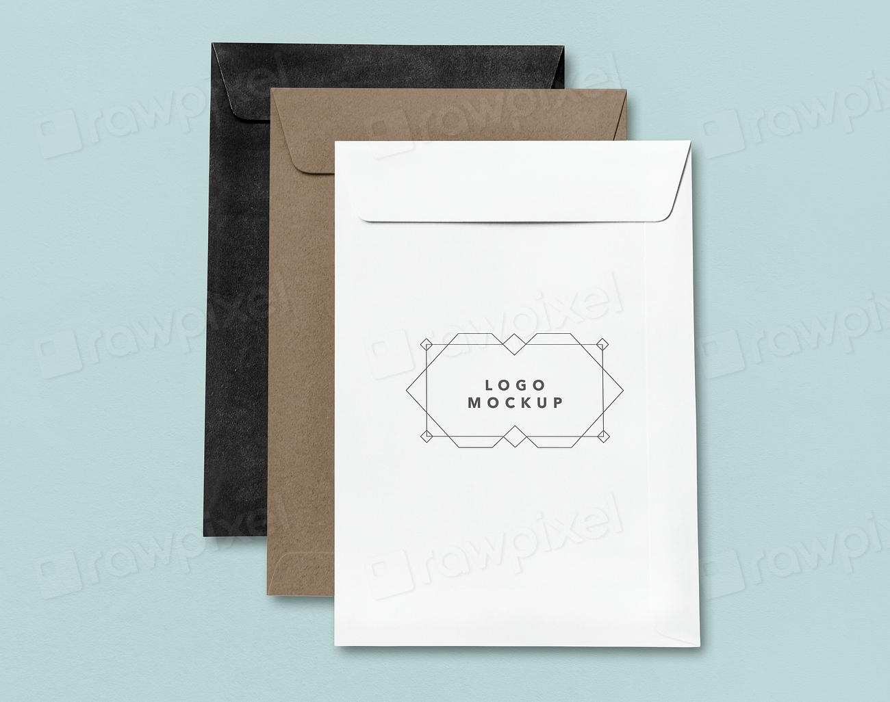 Three recycled paper envelope mockups | Premium PSD Mockup - rawpixel