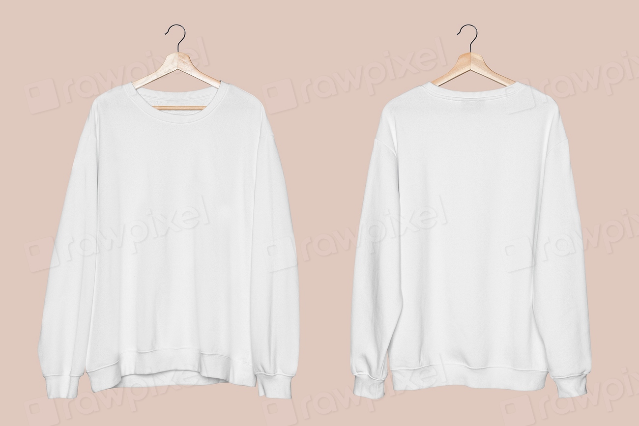 White sweater mockup psd unisex | Premium PSD Mockup - rawpixel