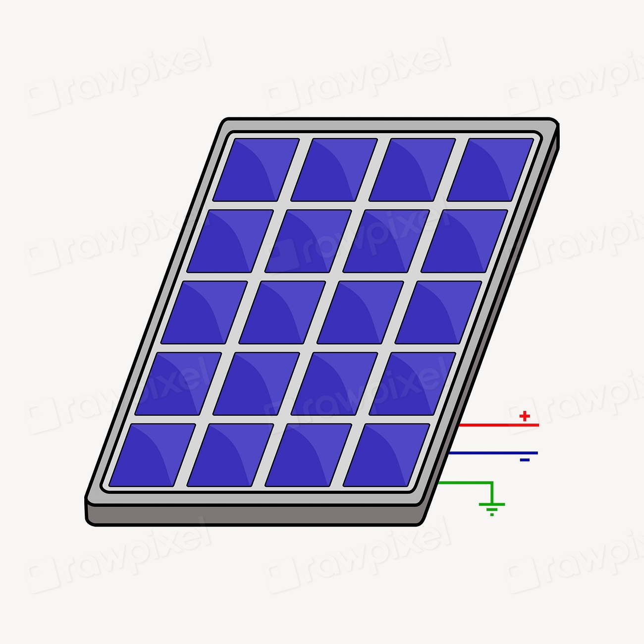 Solar panels clipart illustration psd. | Free PSD - rawpixel