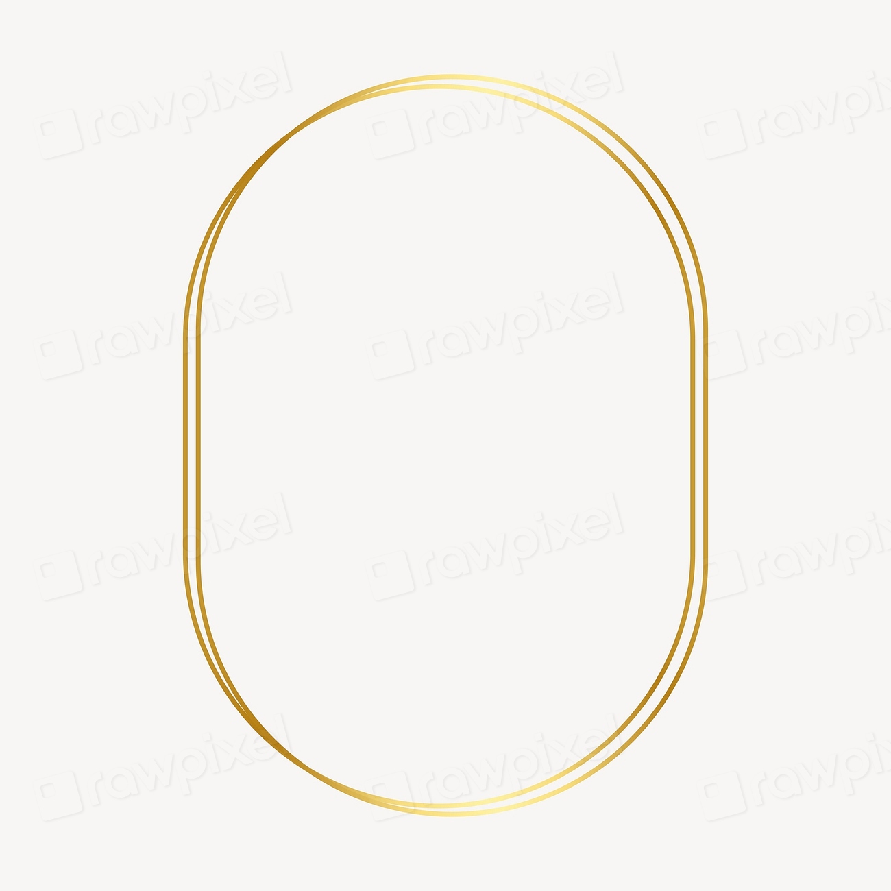 Oval gold frame vector | Premium Vector - rawpixel