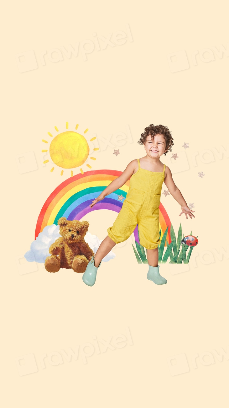 Little kid iPhone wallpaper | Premium Photo - rawpixel