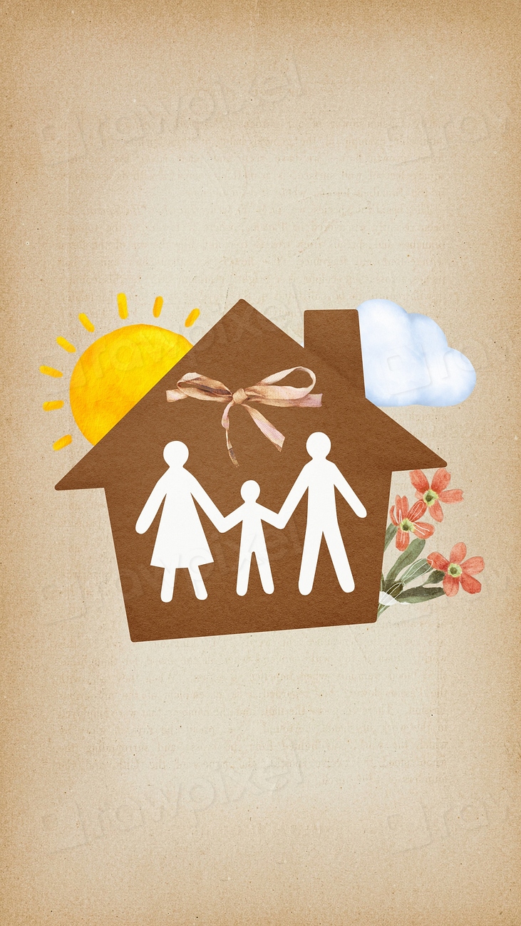 Family home insurance iPhone wallpaper | Premium Photo - rawpixel