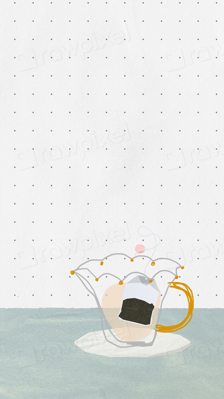 Aesthetic tea cup phone wallpaper, | Premium Photo Illustration - rawpixel