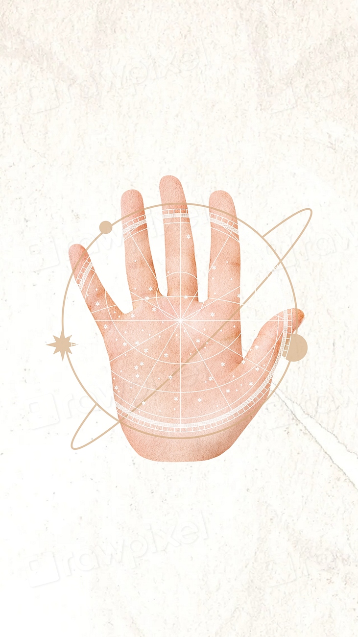 Palm reading astrology mobile wallpaper, | Premium Photo - rawpixel