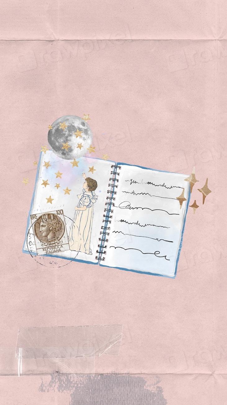 Astronomy journal aesthetic mobile wallpaper, | Premium Photo - rawpixel