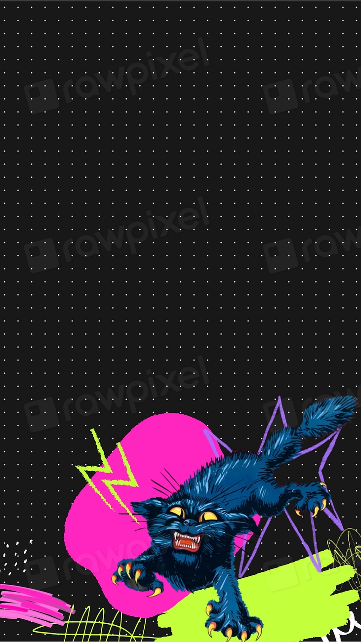 Screeching cat iPhone wallpaper, animal | Premium Photo - rawpixel