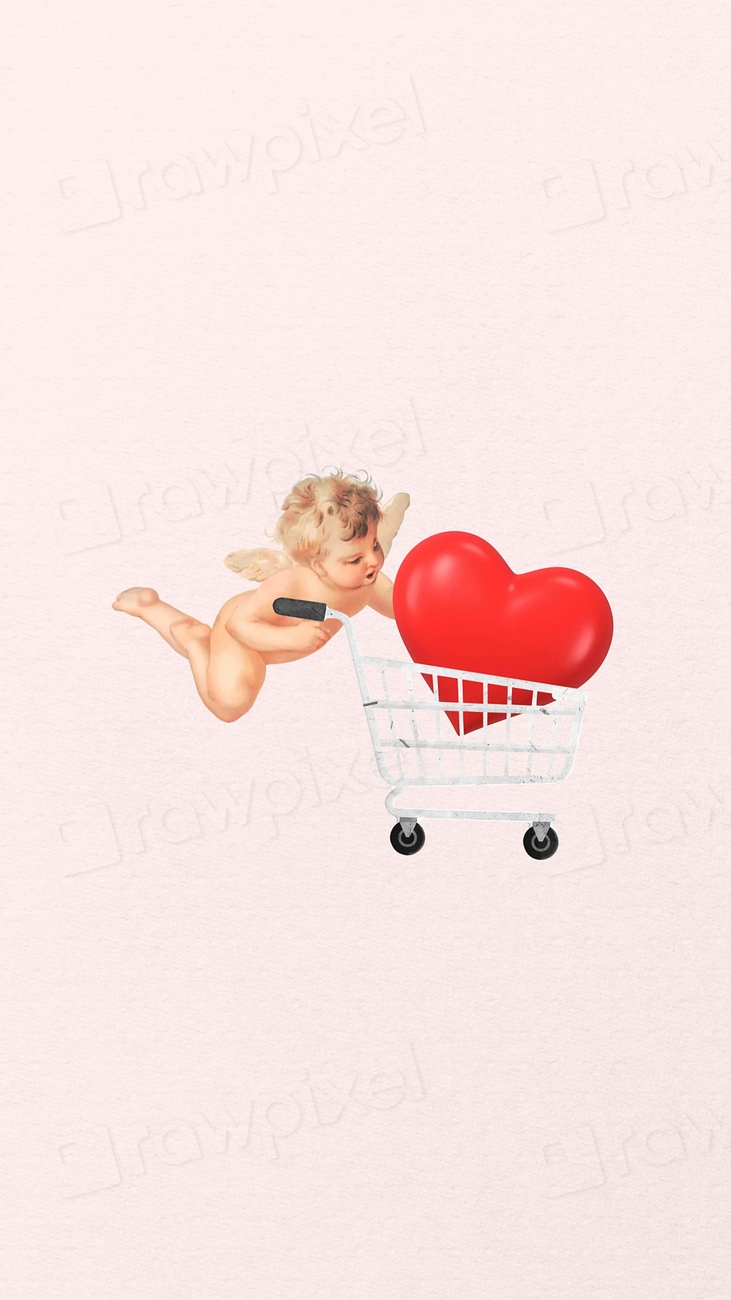 Valentine's Day cupid phone wallpaper | Premium Photo - rawpixel