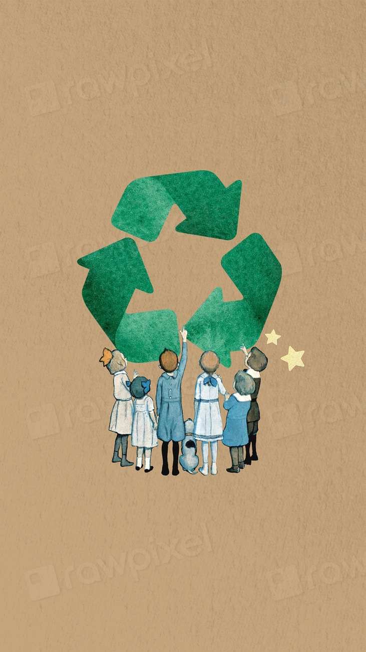Recycle symbol phone wallpaper, environment | Premium Photo - rawpixel