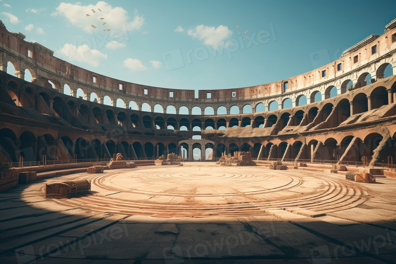 Coliseum landmark amphitheater architecture. AI | Free Photo - rawpixel