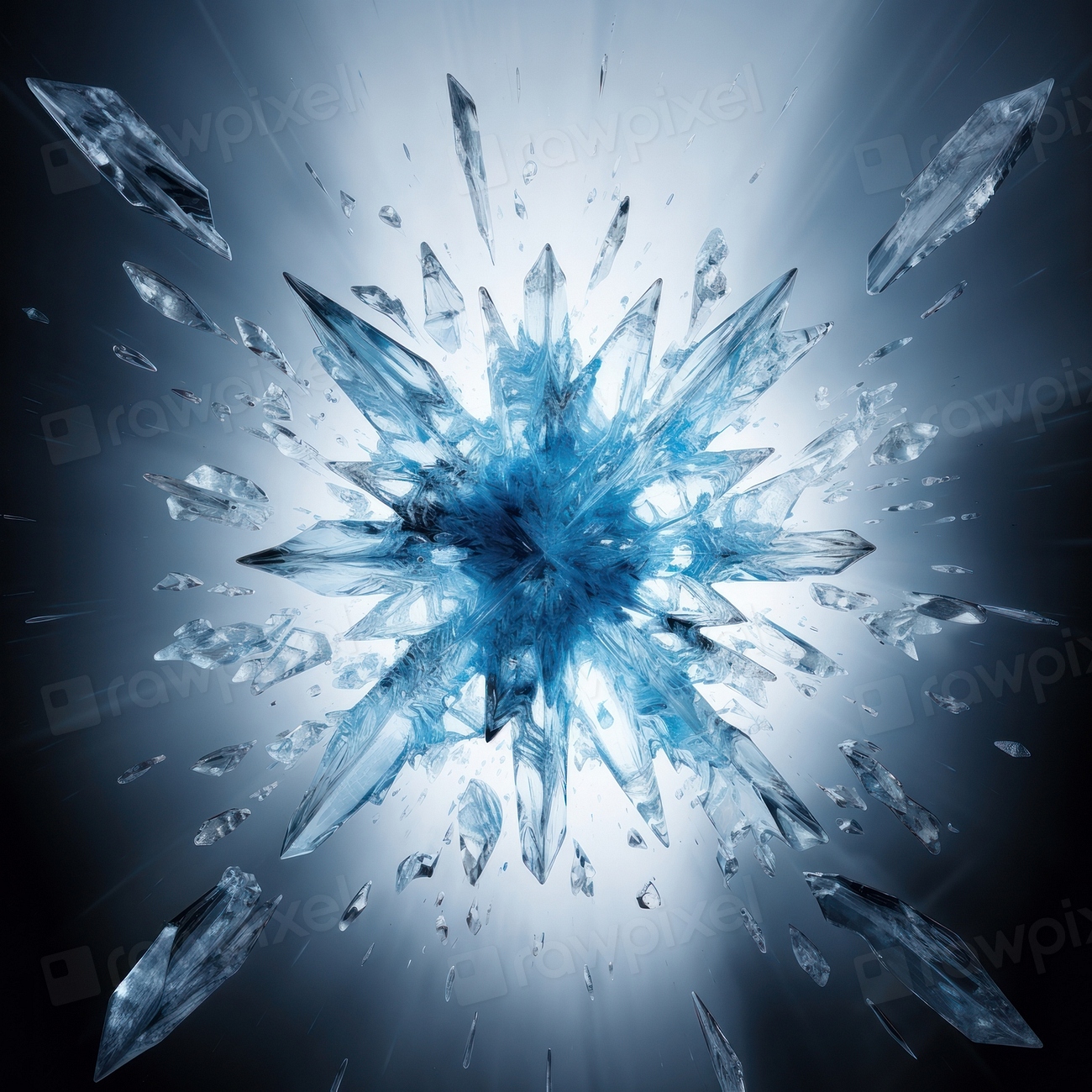 Exploding ice effect photo | Free Photo - rawpixel