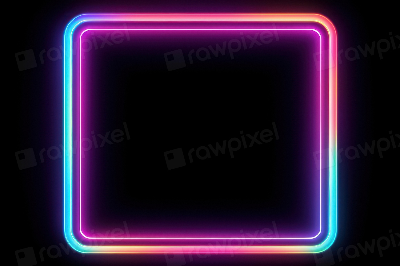 Neon frame backgrounds light black | Premium Photo Illustration - rawpixel