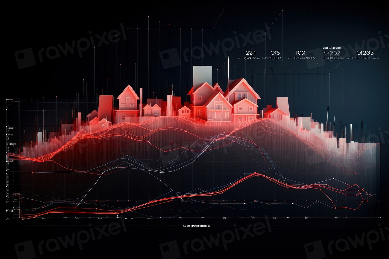 Real Estate diagram chart architecture. | Premium Photo Illustration ...