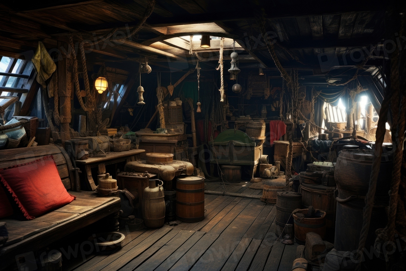 Pirates ship architecture building house. | Premium Photo - rawpixel