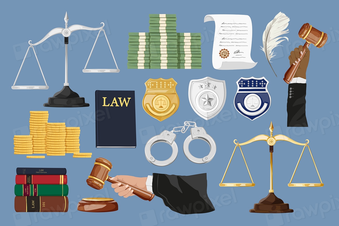 Legal collection, set aesthetic illustration | Free Photo Illustration ...