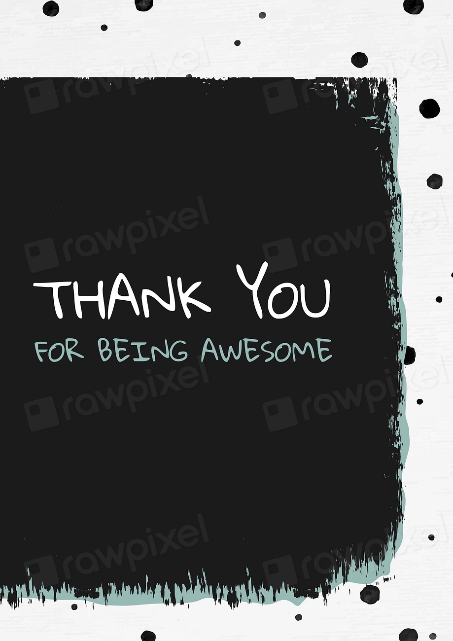 Thank you poster template | Free Photo - rawpixel