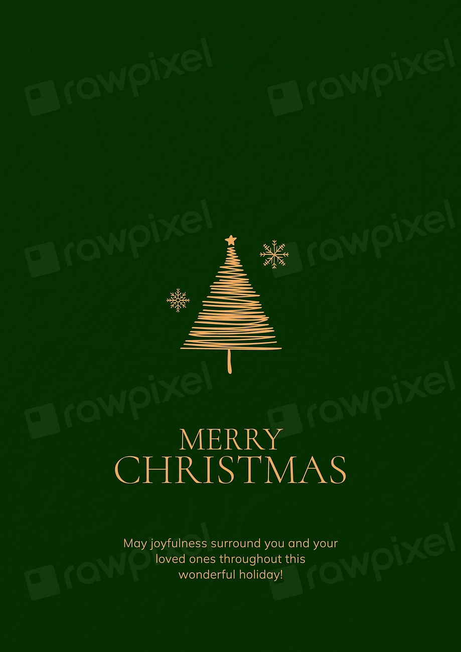 Merry Christmas poster template | Free Photo - rawpixel
