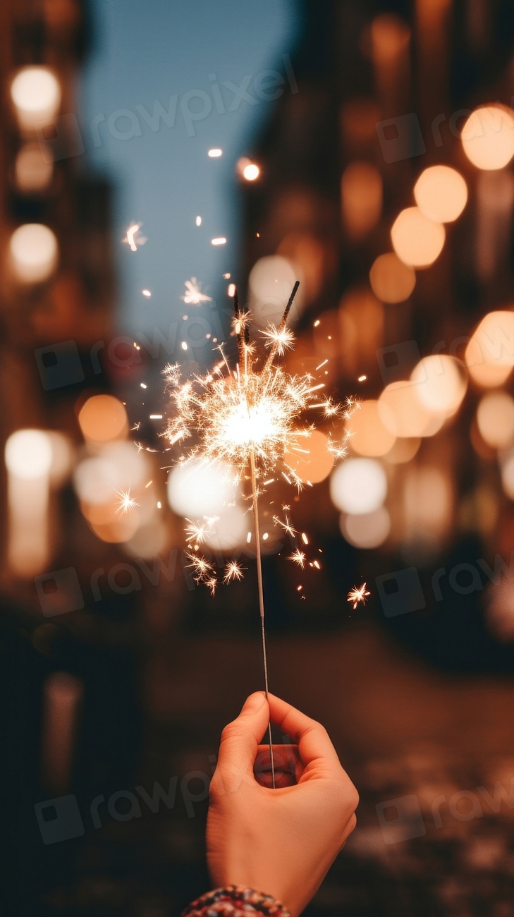 Aesthetic sparkler mobile wallpaper sparks | Free Photo - rawpixel