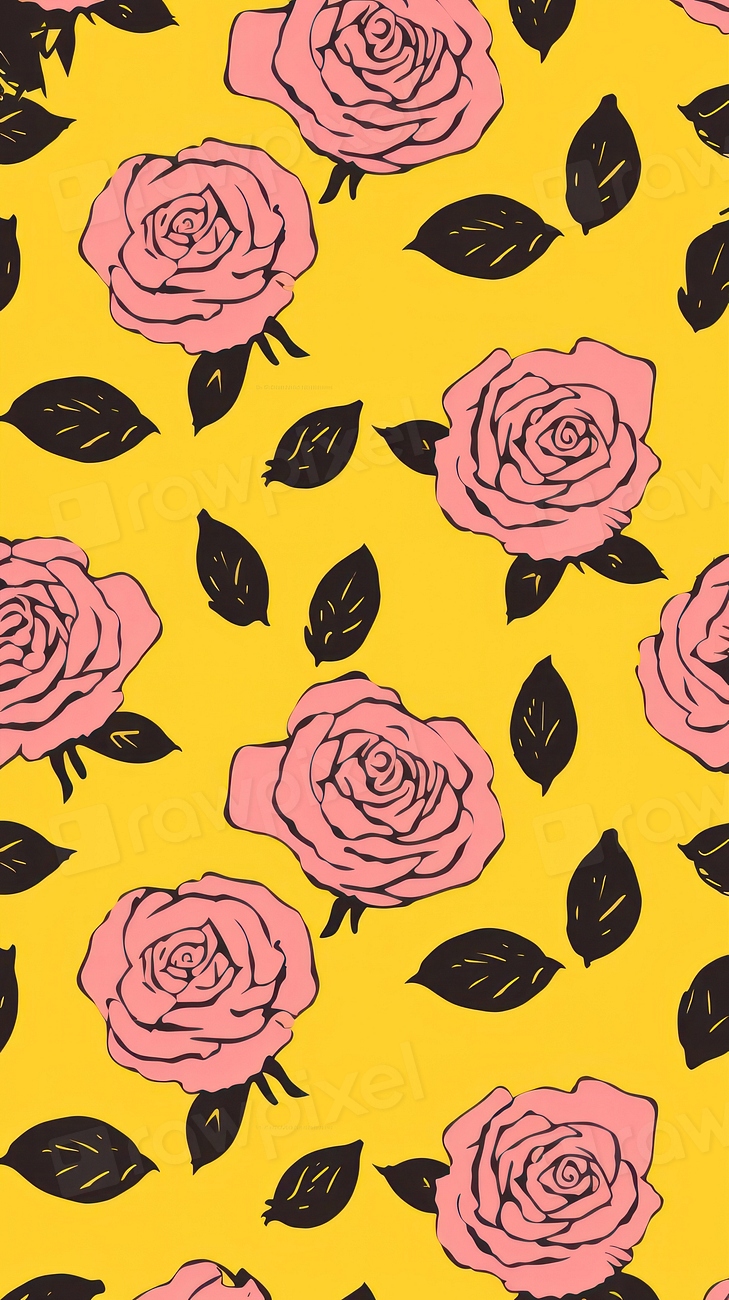 Pink rose pattern backgrounds flower. | Free Photo Illustration - rawpixel