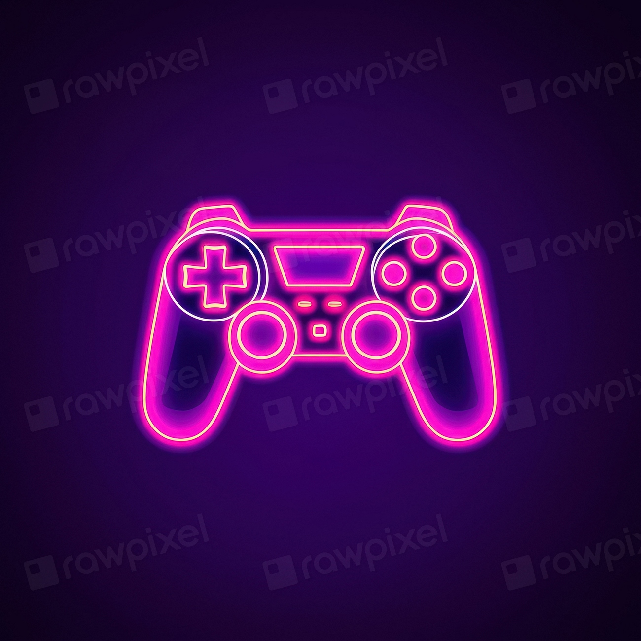 Game icon neon purple pink. | Free Photo Illustration - rawpixel